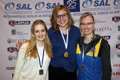 Nuorten mitalijuhlat päättivät ilmakiväärin ja -pistoolin SM-kilpailut ...